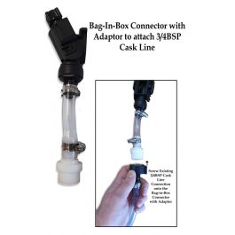 Bag-in-Box Connector to Cask Line Adaptor - Hand Pumps, Beer Pumps ...