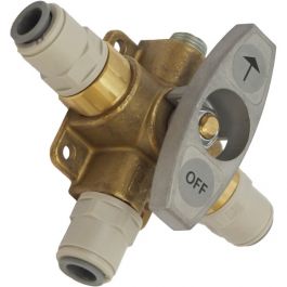 Change Over Valve (Brass) with 3/8” John Guest Port - Hand Pumps, Beer ...